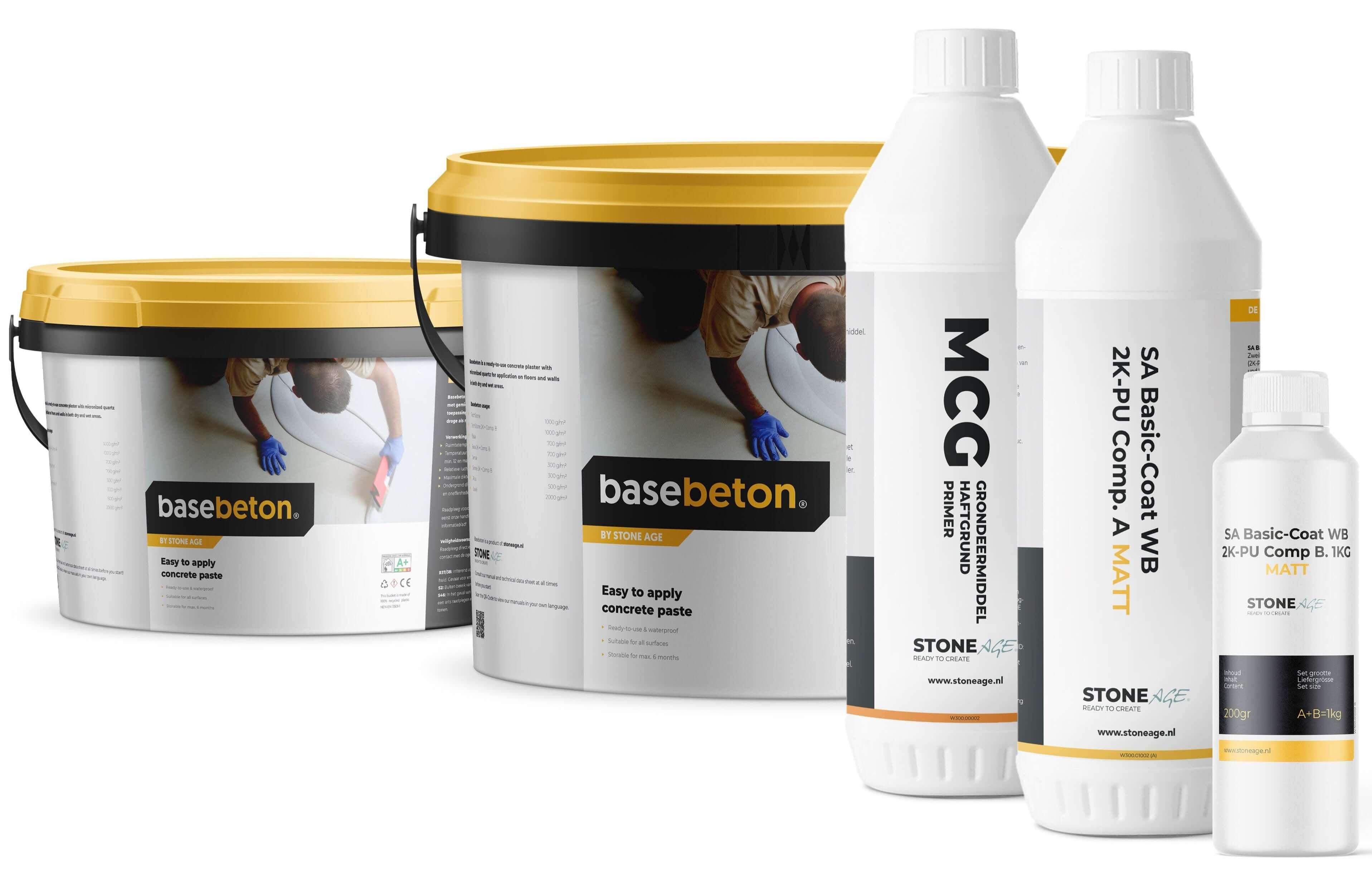 Mikrosement Komplett Sett – Alt du trenger for perfekte overflater – Basebeton Mikrosement