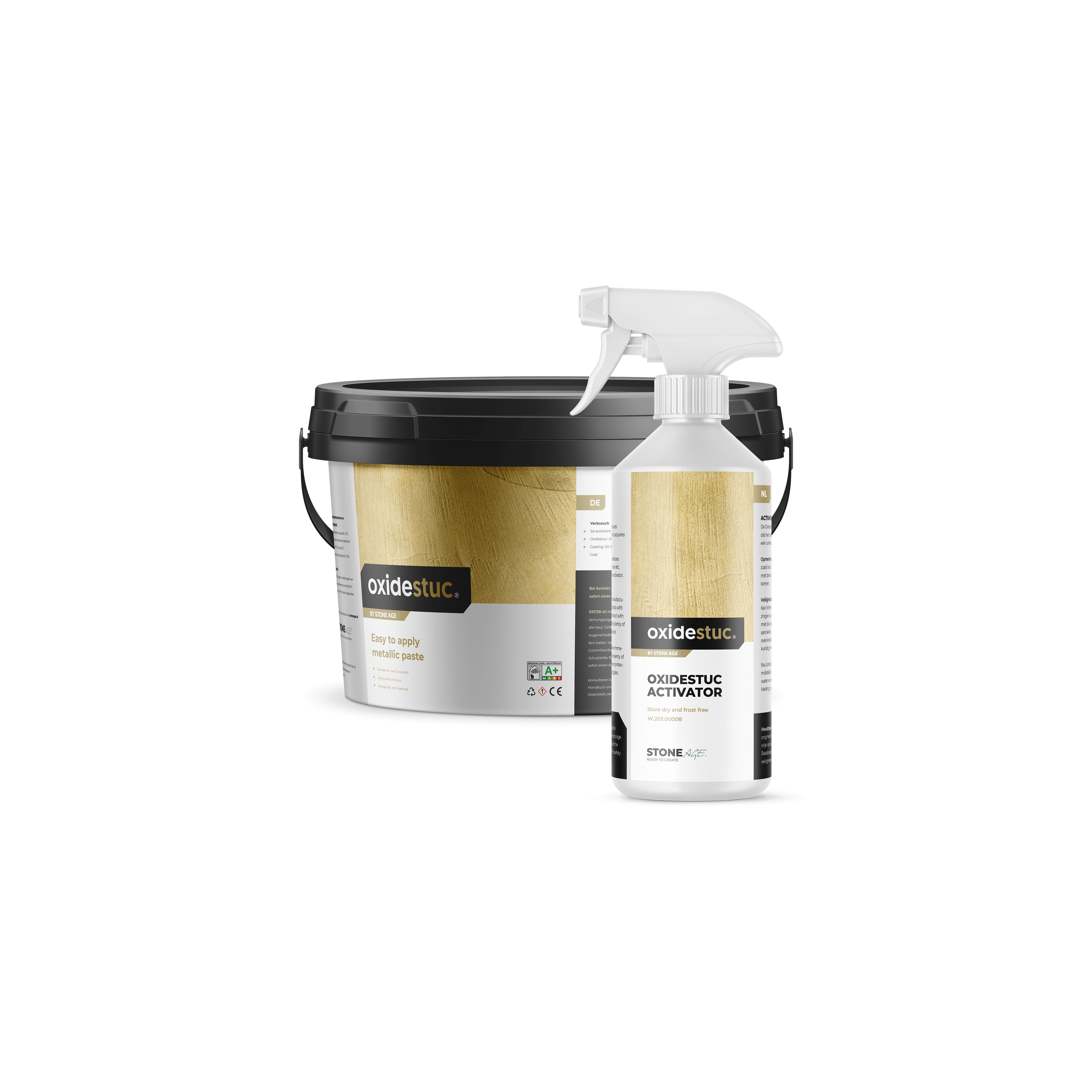 OxideStuc Rust + Activator for Metal Finish – Basebeton Mikrosement